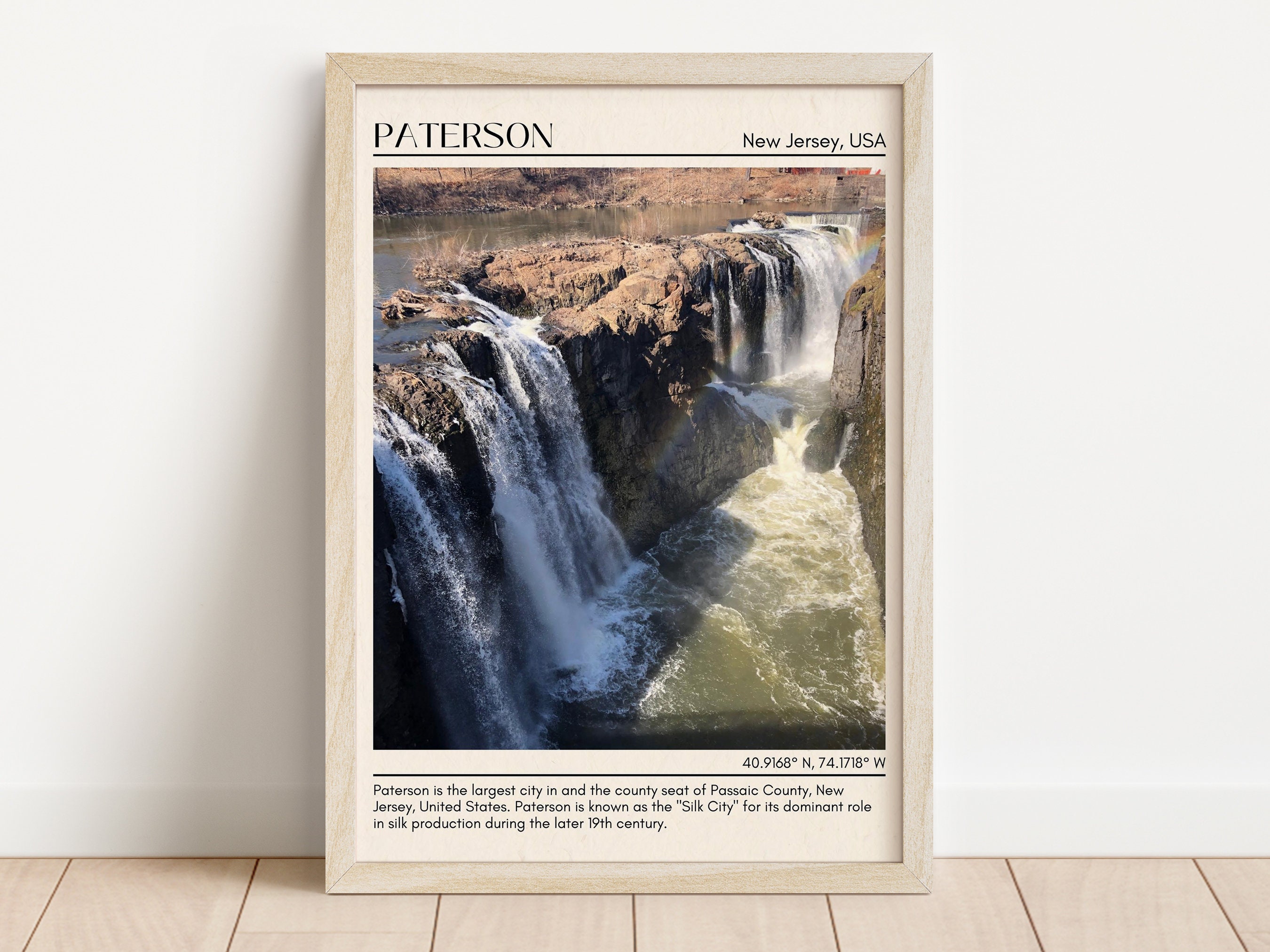 Paterson Minimal Wall Art, Paterson Canvas, Paterson Framed Poster ...