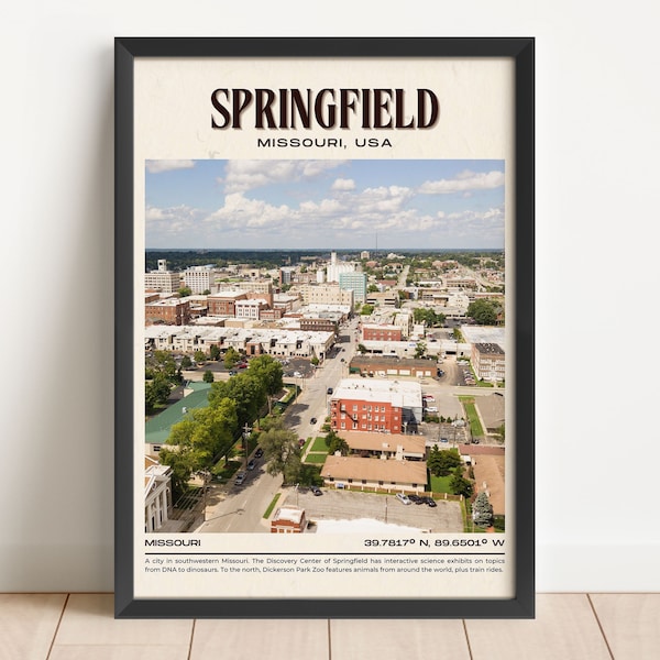 Springfield Travel Poster - Etsy