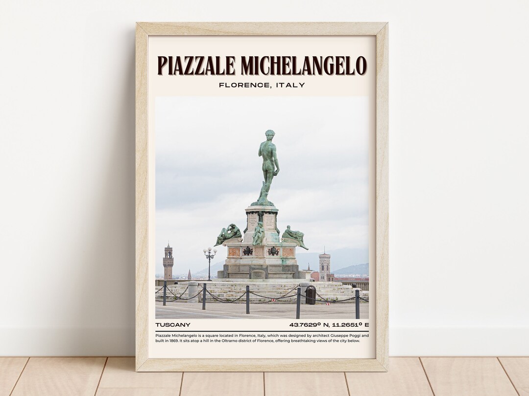 Piazzale Michelangelo Italy Wall Art, Piazzale Michelangelo Framed ...
