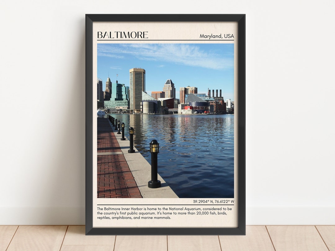 INSTANT DIGITAL DOWNLOAD, Baltimore Wall Art, Baltimore Canvas ...