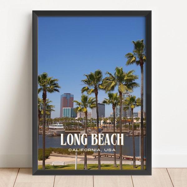Long Beach Poster - Etsy