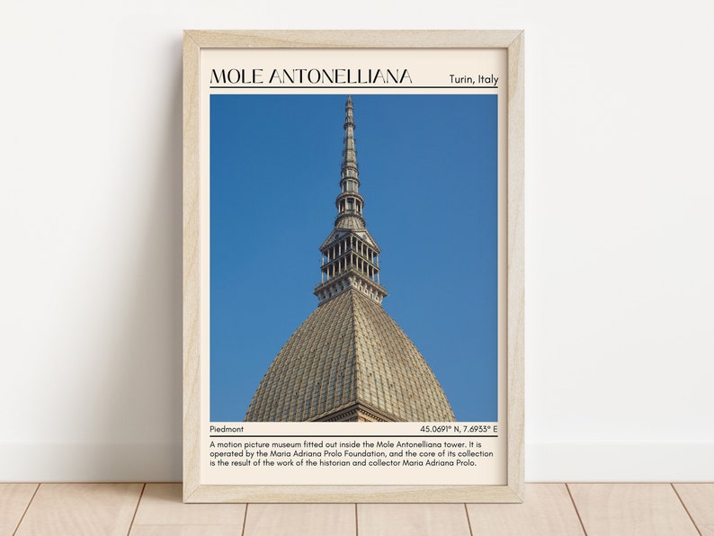 Mole Antonelliana Turin Italy Wall Art, Mole Antonelliana Framed Canvas ...