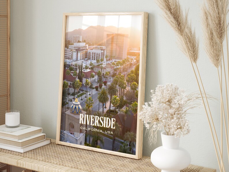 Riverside Retro Wall Art, Riverside Canvas, Riverside Framed Poster ...