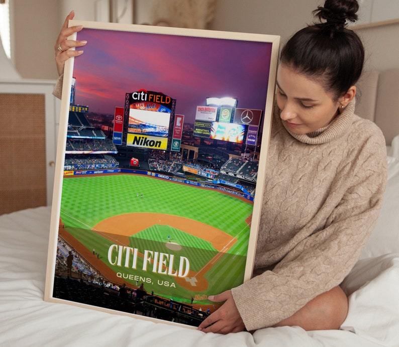 Citi Field Stadium Wall Art Poster, Citi Field Print, Citi Field Poster ...