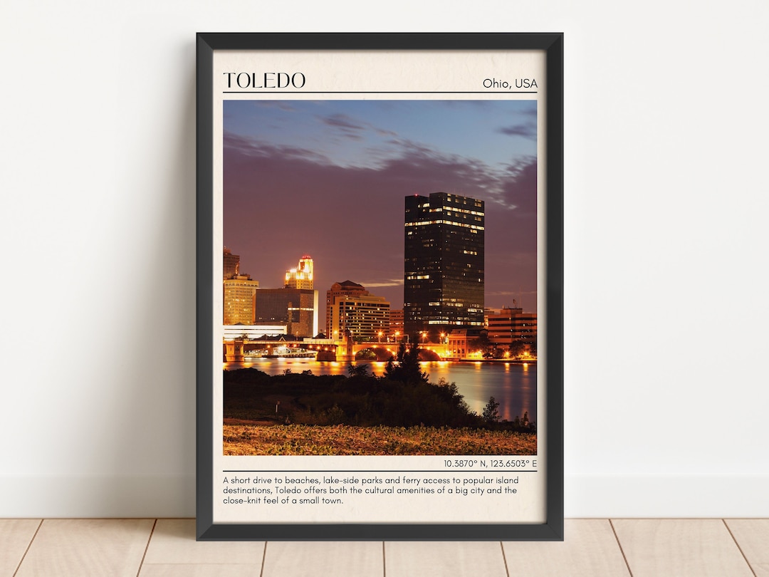 INSTANT DIGITAL DOWNLOAD, Toledo Minimal Wall Art, Toledo Canvas ...