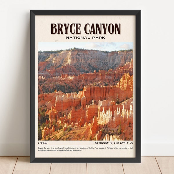 Bryce Canyon Poster - Etsy