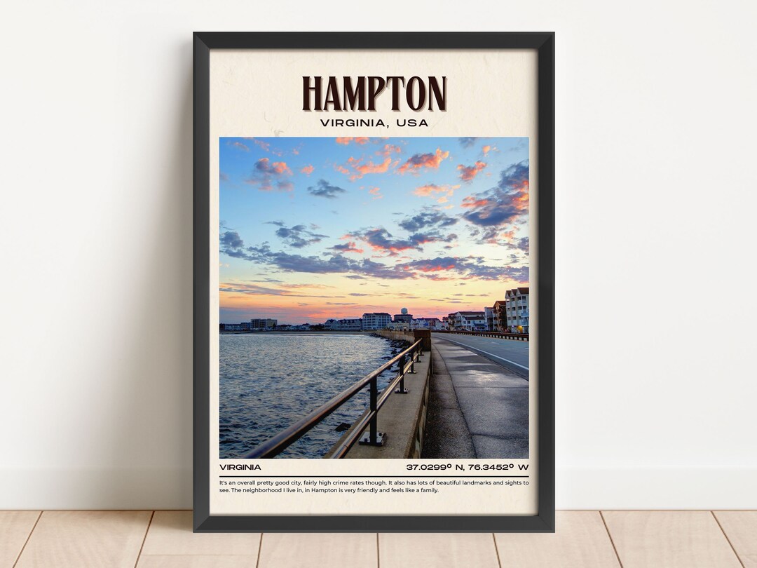 Hampton Vintage Wall Art, Hampton Canvas, Hampton Framed Poster ...