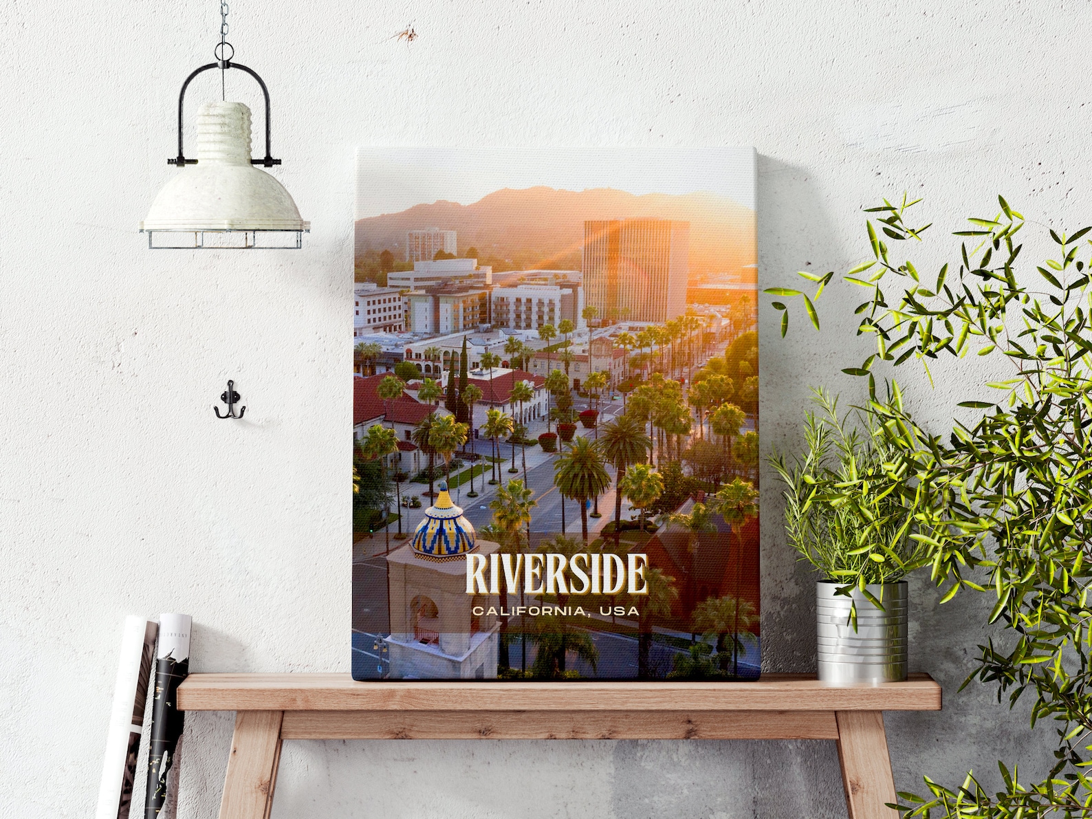 Riverside Retro Wall Art, Riverside Canvas, Riverside Framed Poster ...
