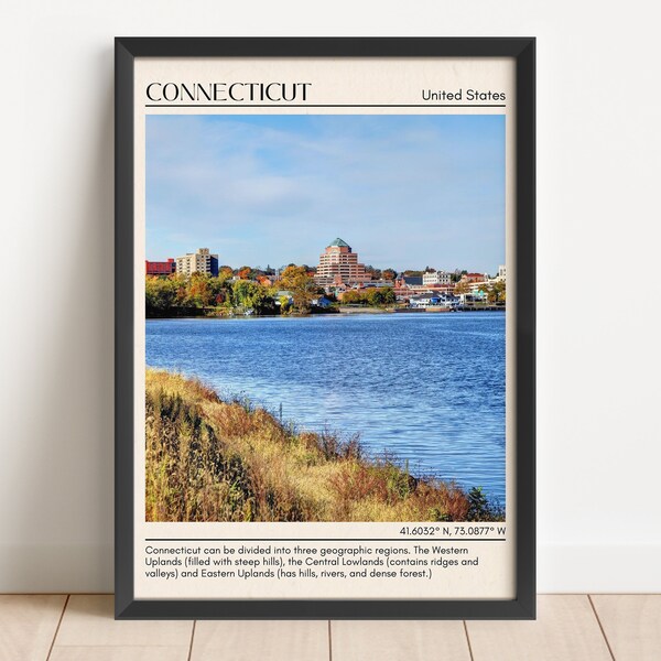 Connecticut Poster - Etsy