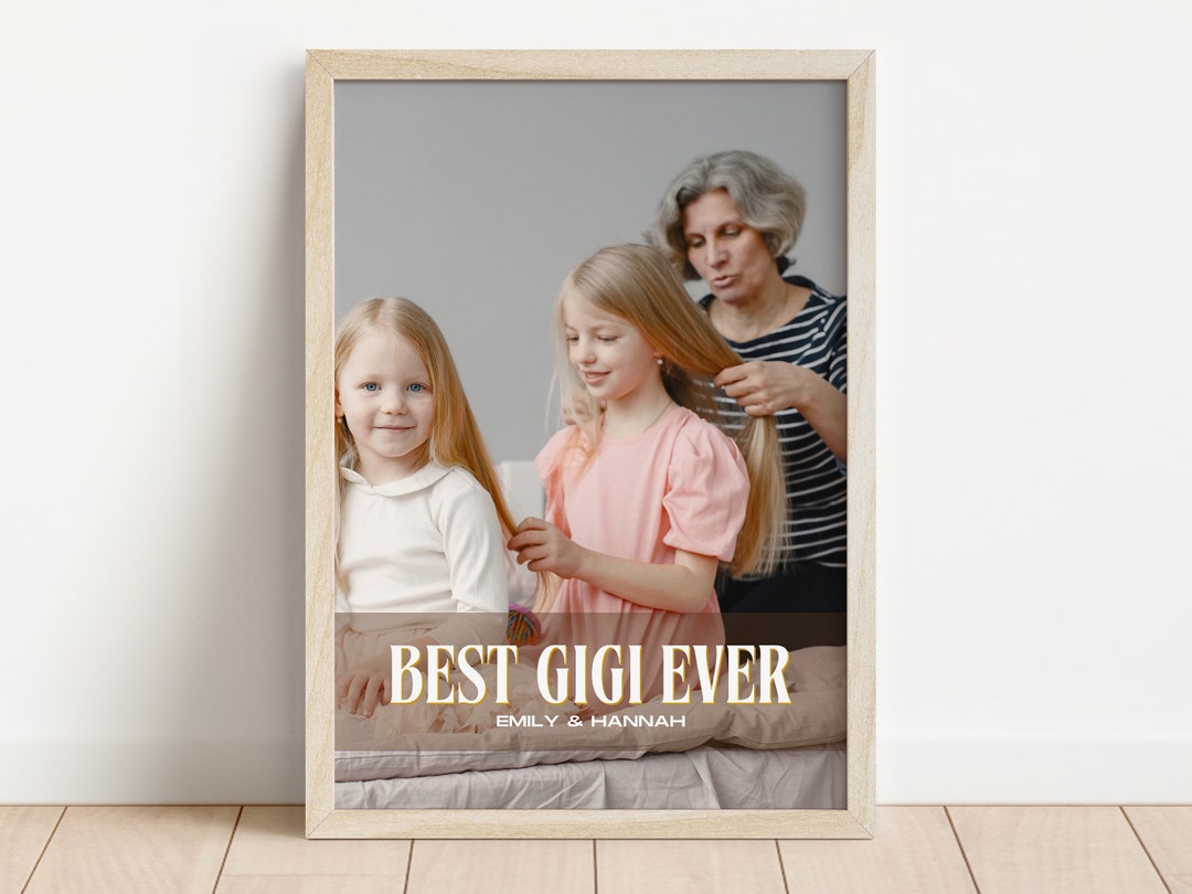Personalized GIGI Photo Wall Art, Best Gigi Ever, Mothers Day Gift For ...