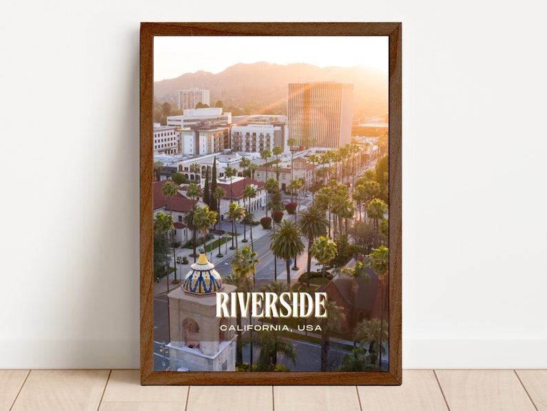 Riverside Retro Wall Art, Riverside Canvas, Riverside Framed Poster ...