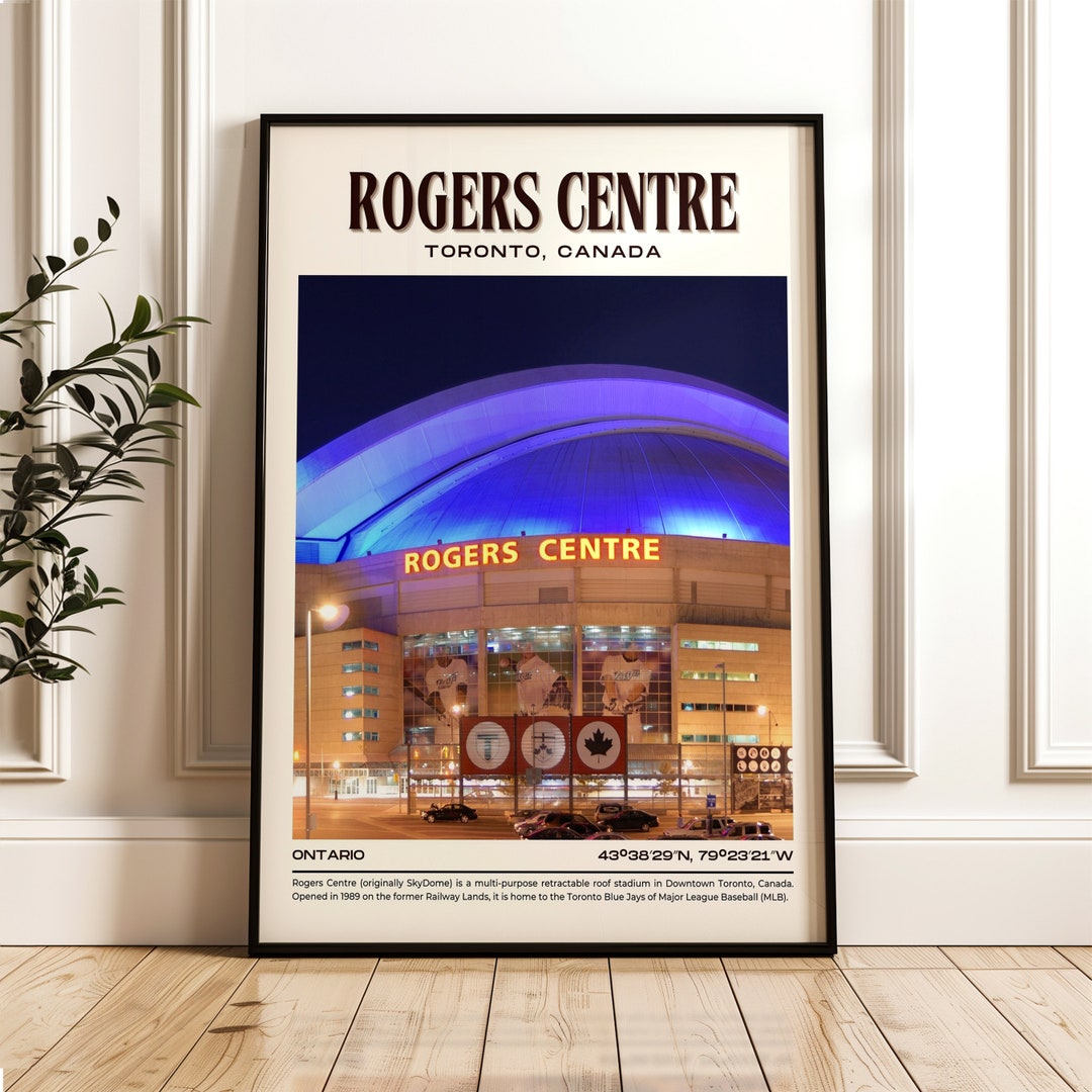 Rogers Centre Poster, Ready to Hang Framed Wall Art, Toronto Poster ...
