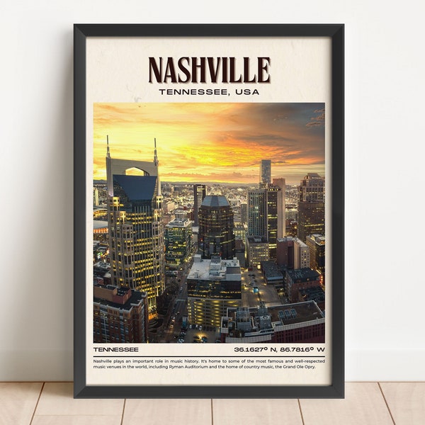 Nashville Poster - Etsy
