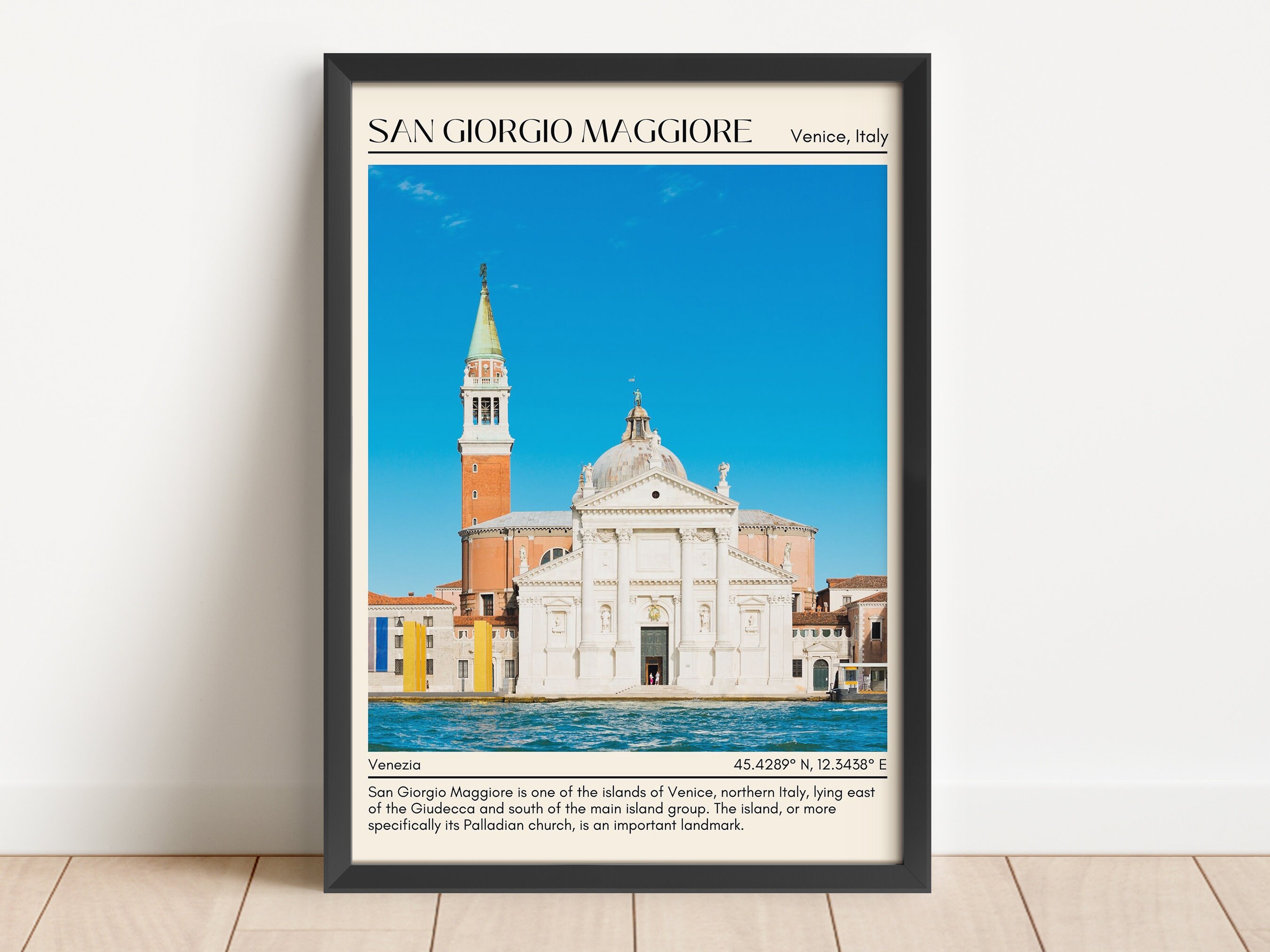 San Giorgio Maggiore Venice Italy Wall Art, San Giorgio Maggiore Framed ...