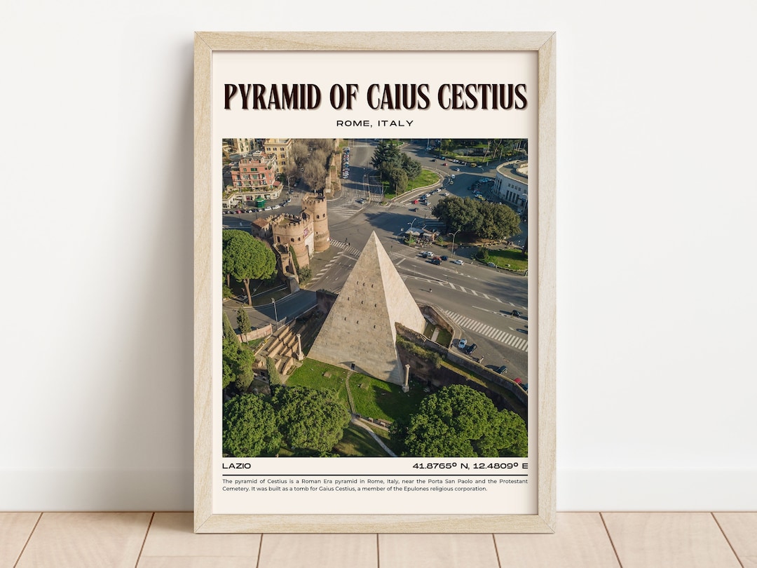 Pyramid of Caius Cestius Rome Wall Art, Pyramid of Caius Cestius Europe ...