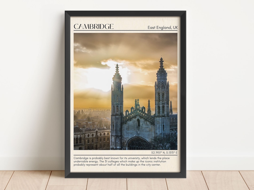 INSTANT DIGITAL DOWNLOAD, Cambridge Wall Art, Cambridge Canvas ...