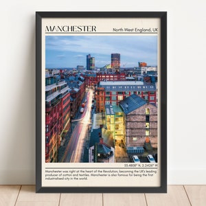 Manchester Print - Etsy UK