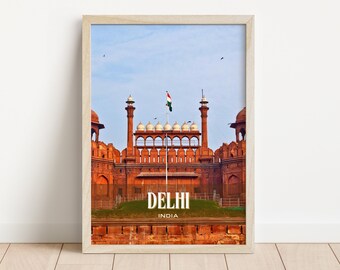 Delhi Skyline Delhi Art Print - Etsy