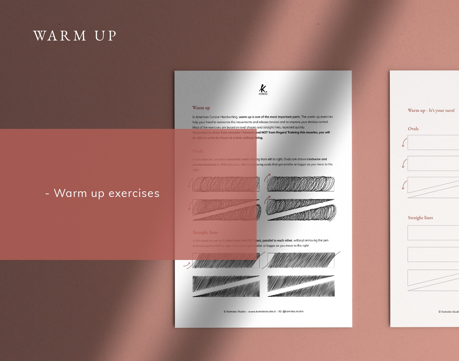 Printable Uppercase Business Cursive Calligraphy Practice Guide ...