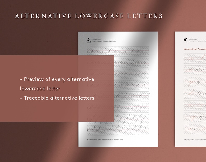 Printable Lowercase Letters & Numbers Business Cursive Calligraphy ...