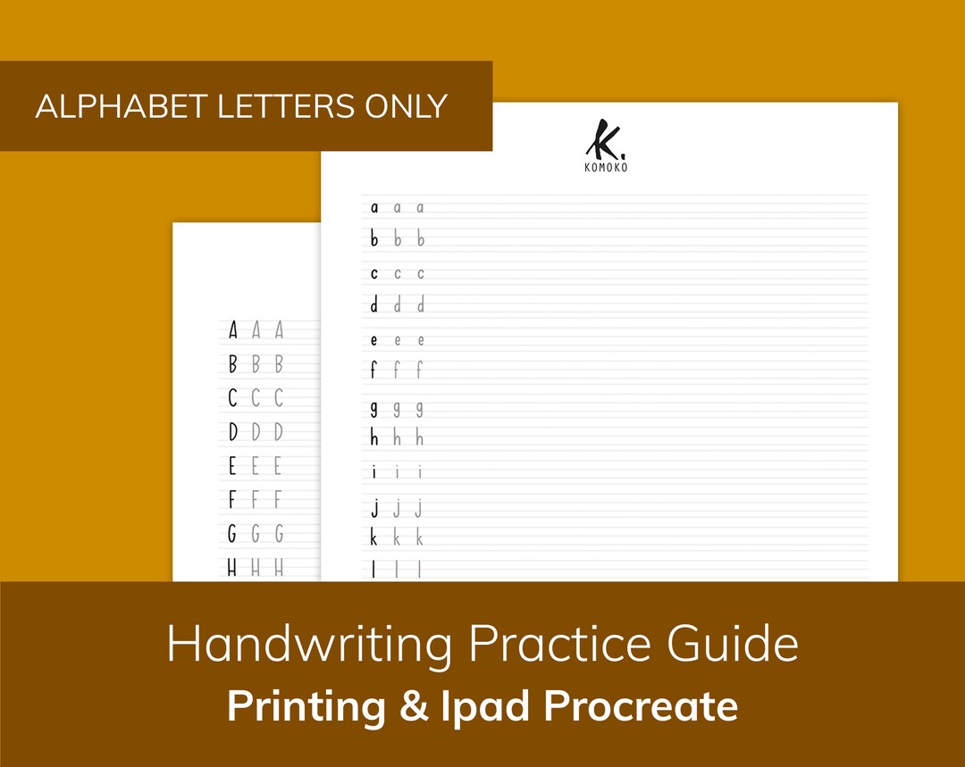 Printable Handwriting Calligraphy Practice Guide and Worksheets ...