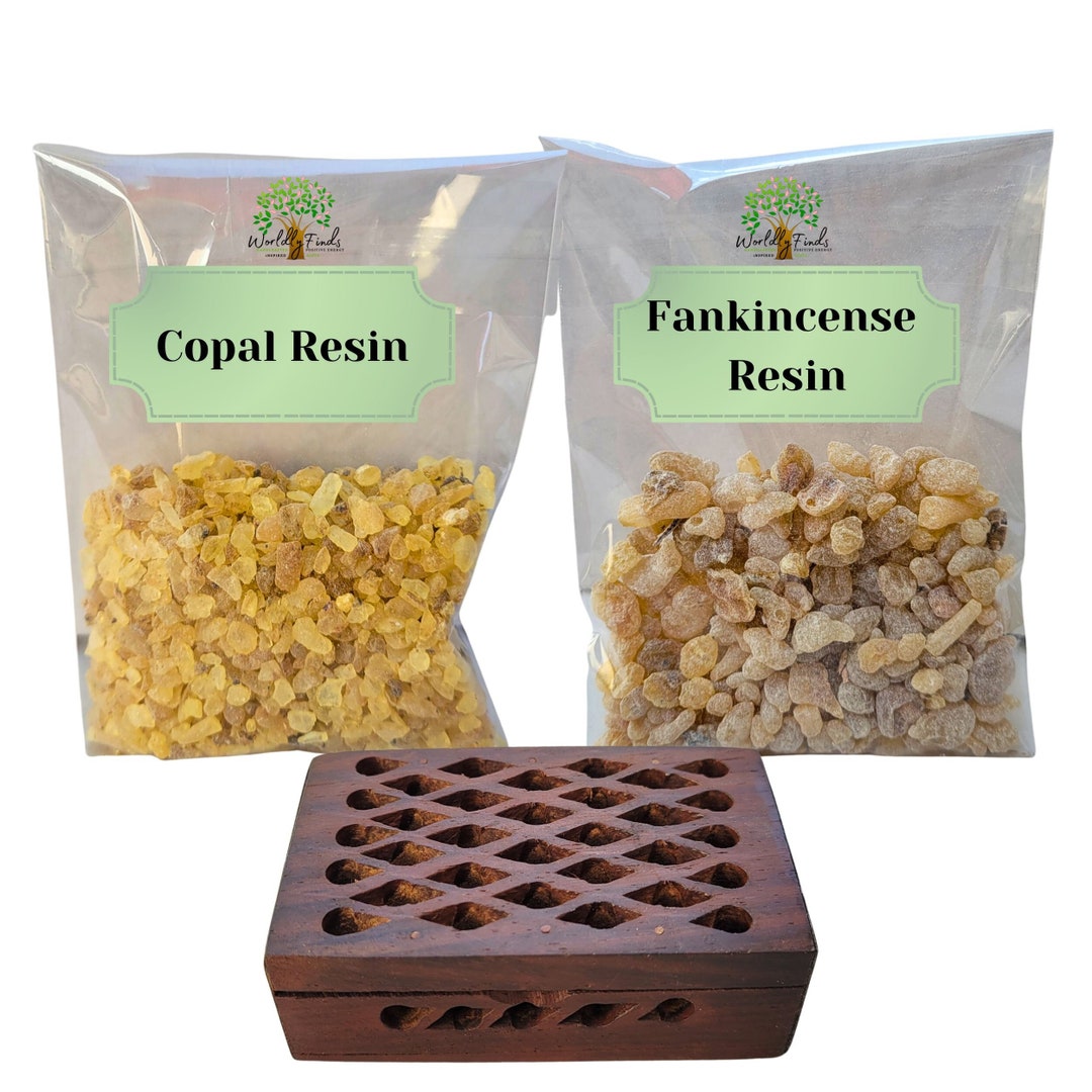 Resin Incense Set With Diffuser Incense Box, Natural 100% Pure 1oz ...
