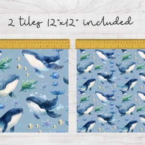 Seamless Ocean Fish Pattern, Png Transparent, Fabric Design, Commercial ...