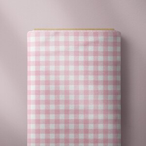 5 Seamless Repeat Gingham Patterns Light Pink Colors, Fabric ...