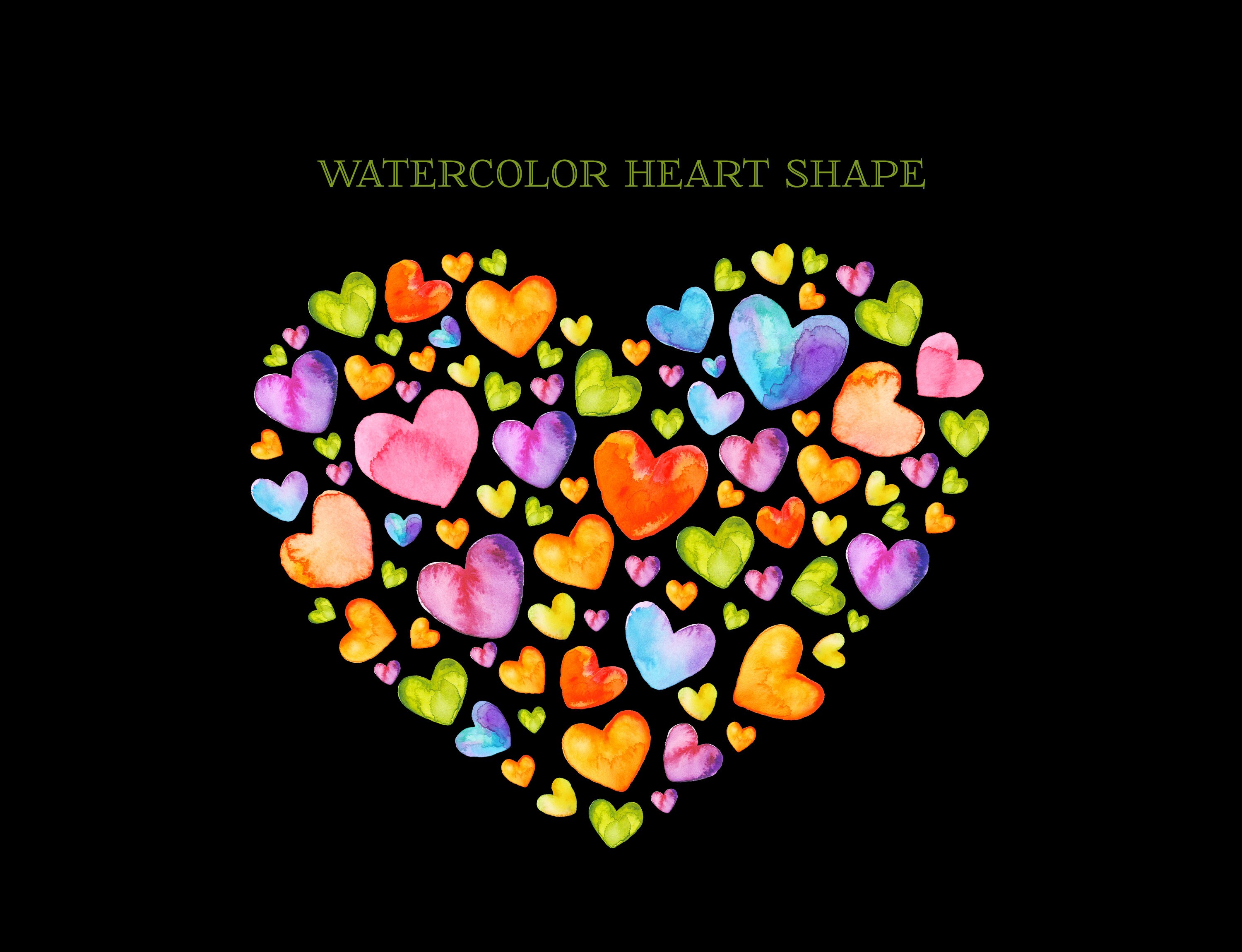 Hearts Watercolor Clipart Hand Painted Heart Watercolor - Etsy