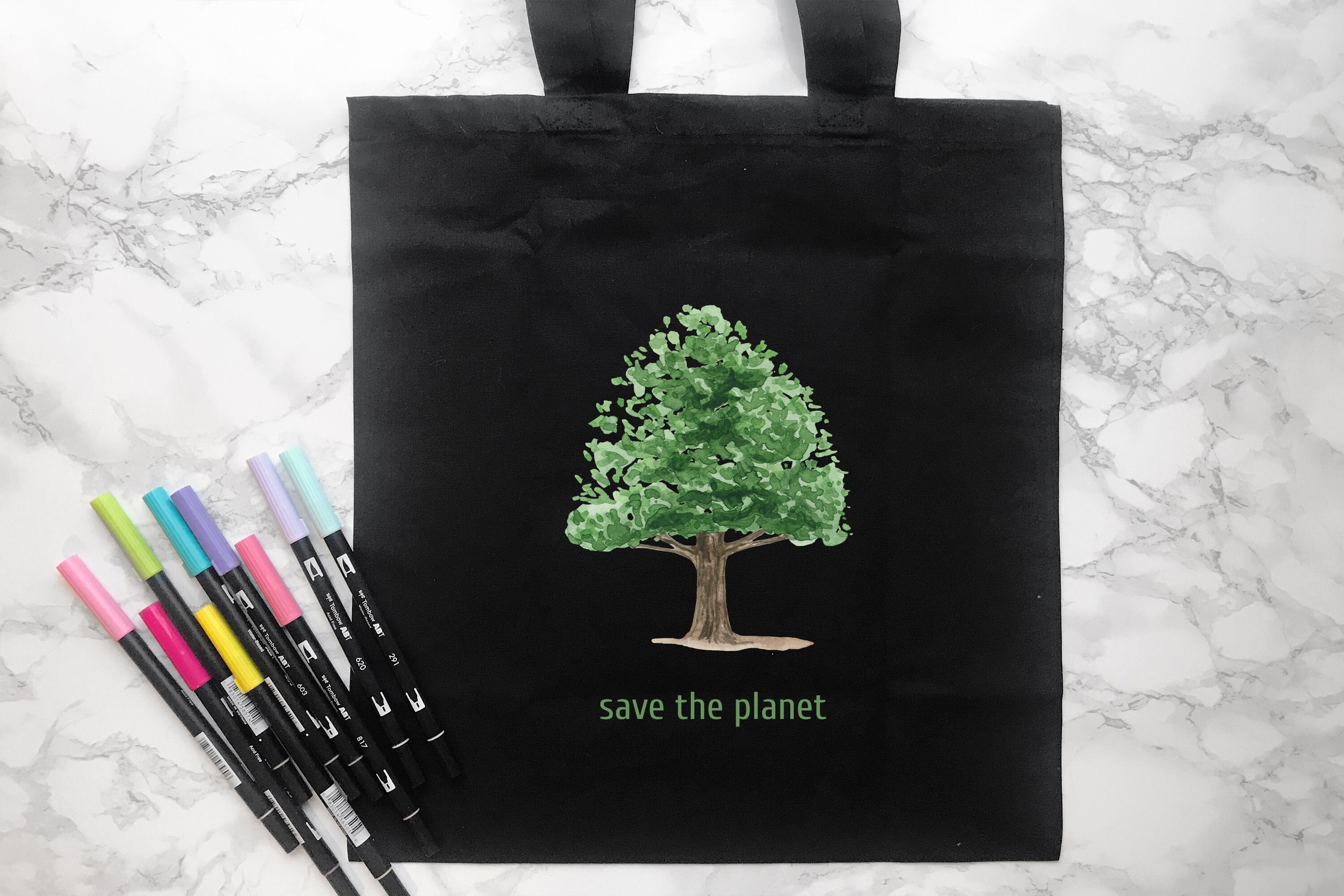 Watercolor Trees Clipart, Pine Trees Clipart, Bushes Clip Art, Oak ...