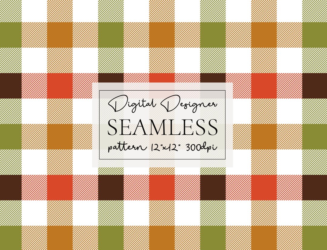 Gingham Seamless Colored Check Pattern, Fabric Design, Commercial ...