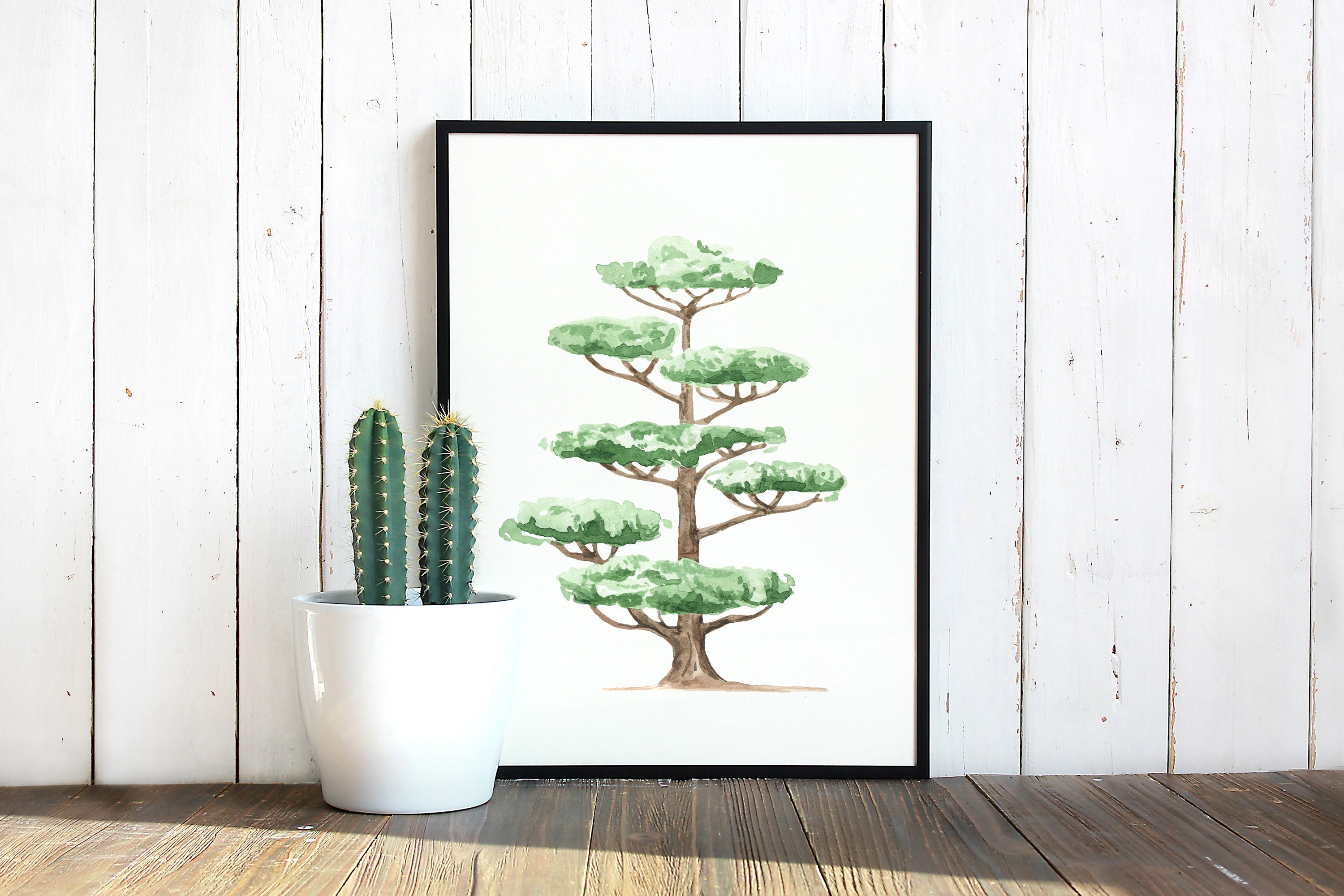 Watercolor Trees Clipart Pine Trees Clipart Bushes Clip Art - Etsy