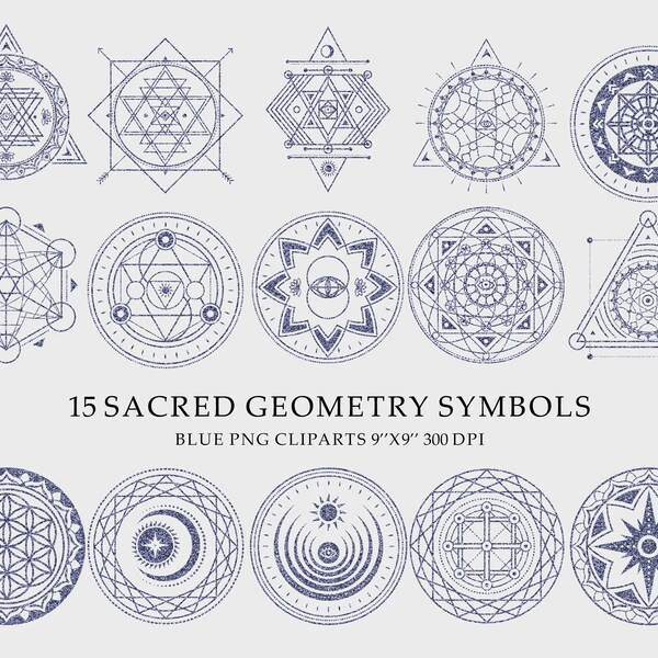 Sacred Geometry Clip Art - Etsy