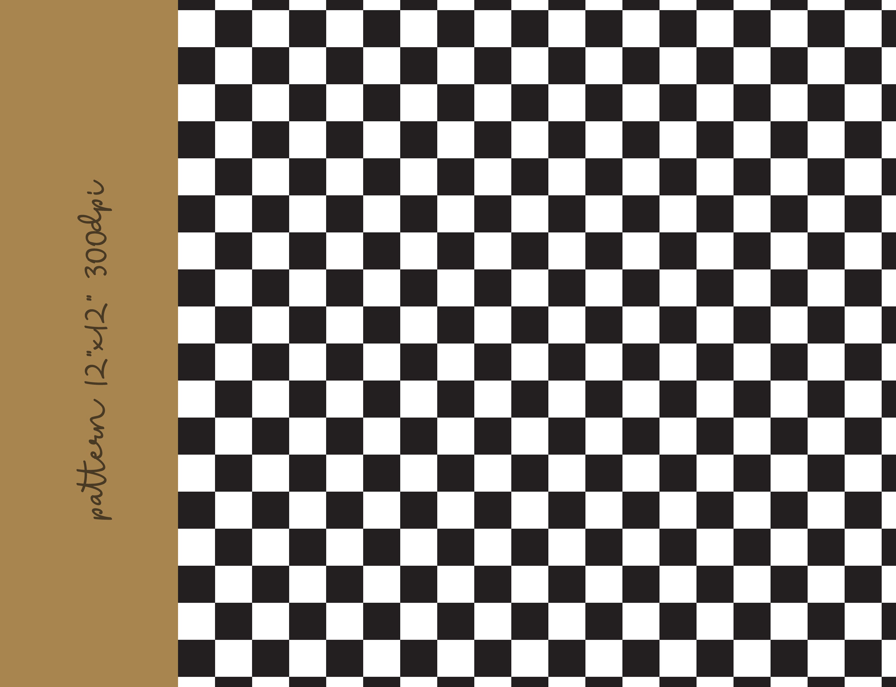 Seamless Checkered Chess Pattern Black and White, Jpeg, Instant ...