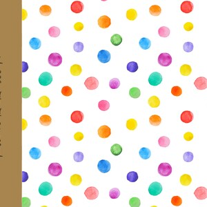 Watercolor Polka Dot Seamless Pattern, Fabric, Commercial License, Non ...