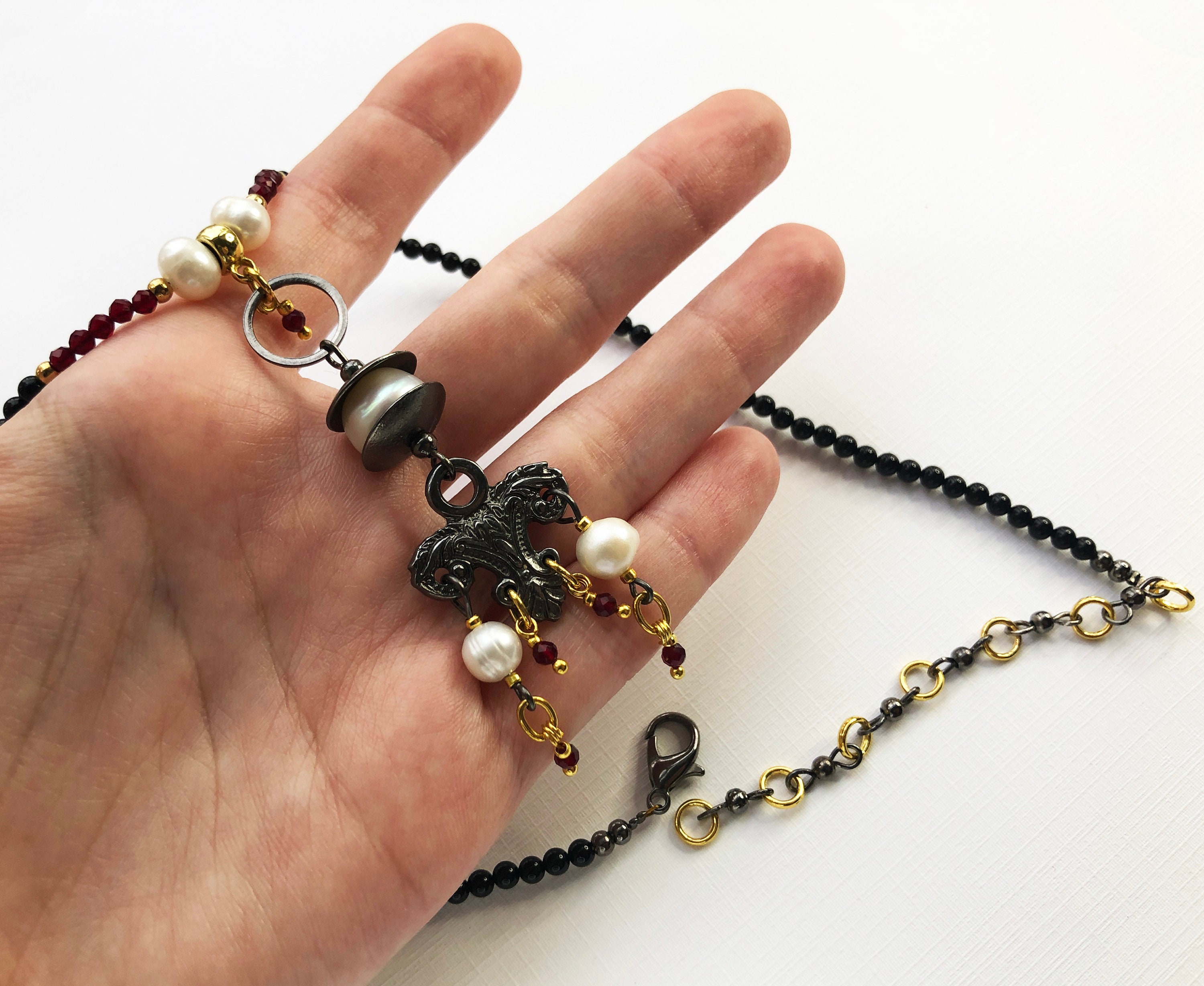 Goth quirky necklace alt aesthetic jewelry exquisite | Etsy