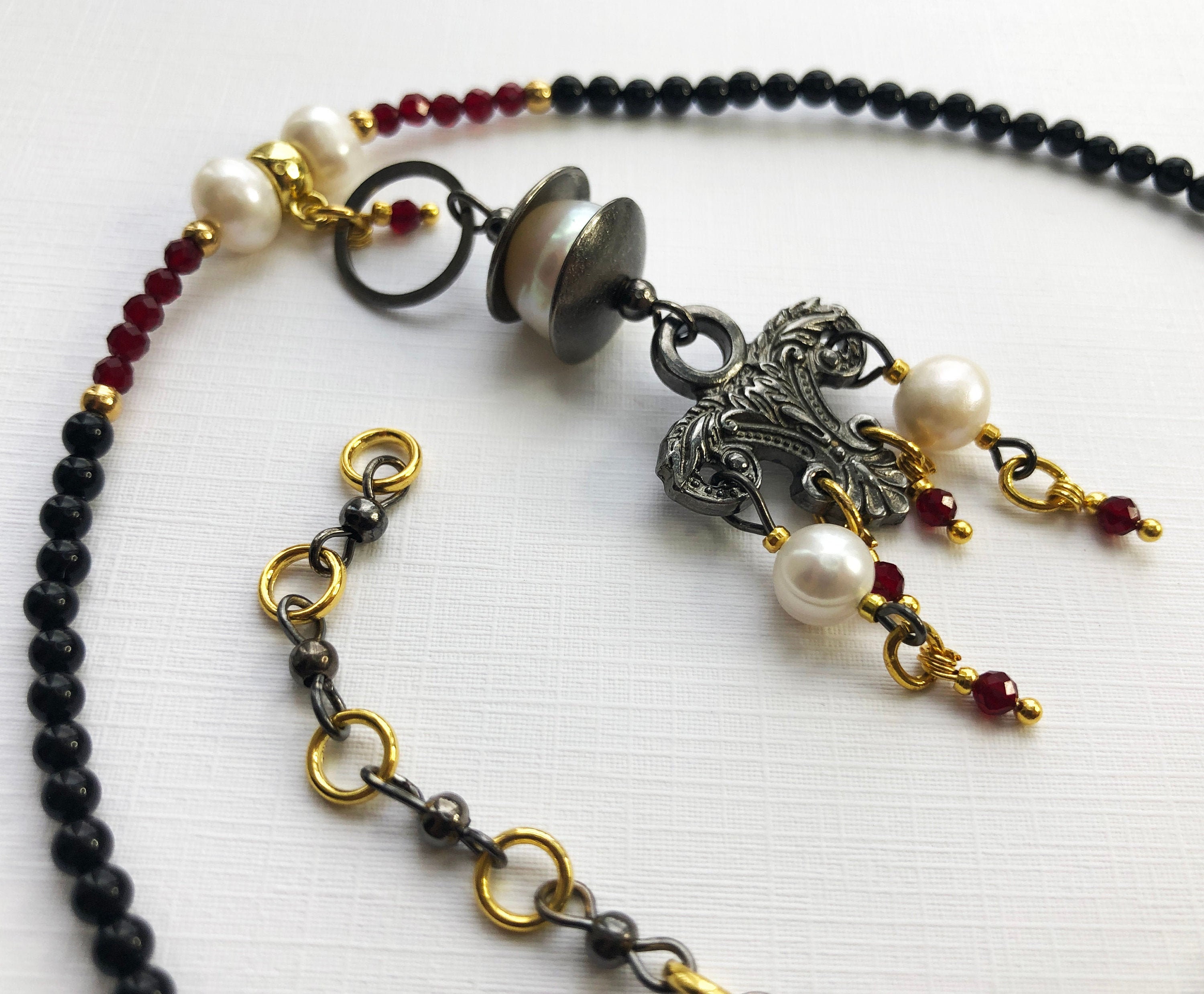 Goth quirky necklace alt aesthetic jewelry exquisite | Etsy