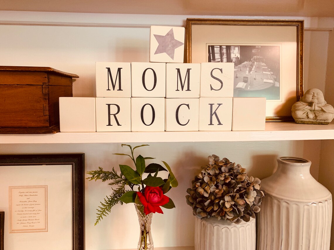 Handmade White Wood Blocks Set of 2 Blank Blocks - Etsy