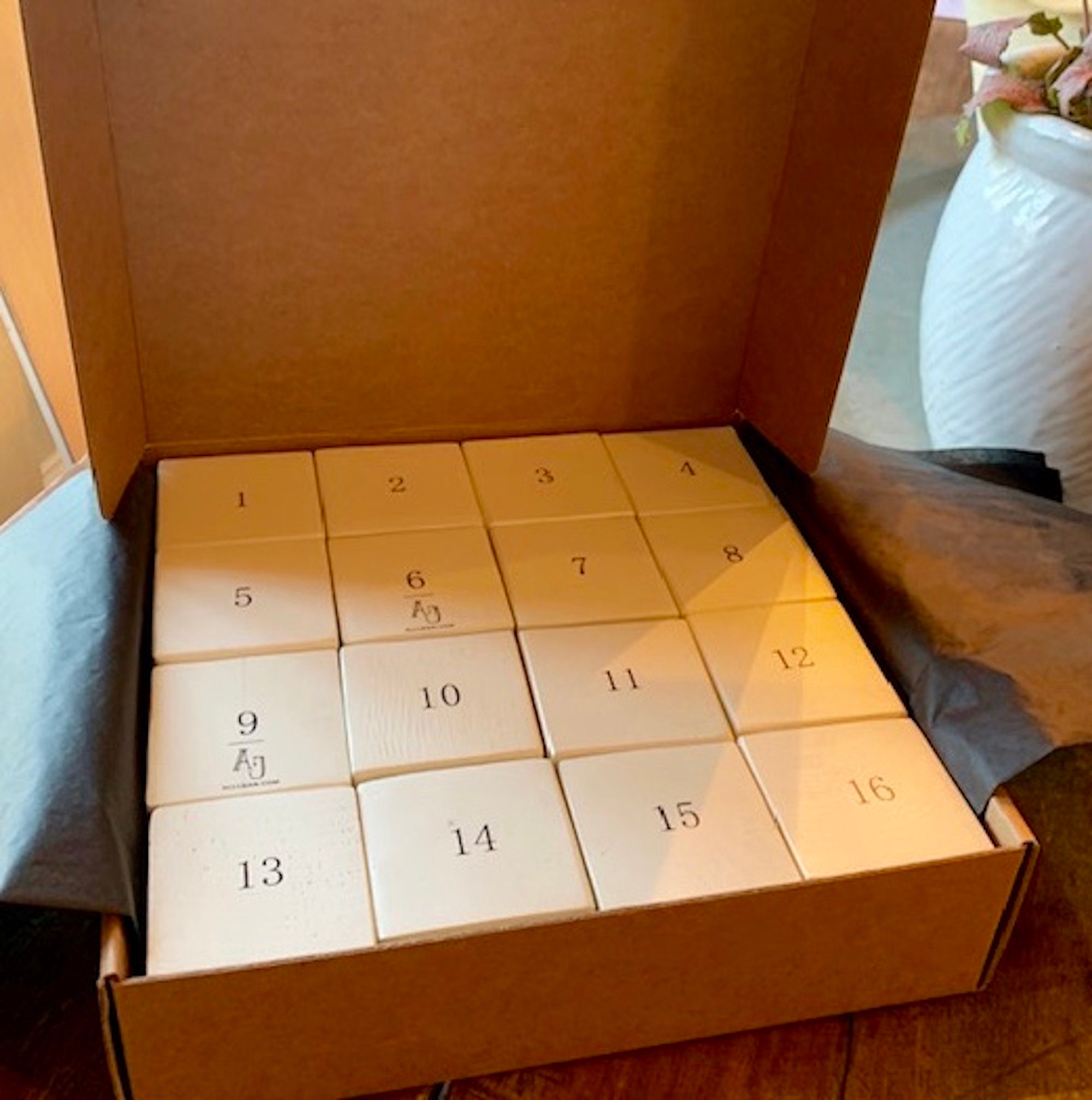 Handmade Wood Block Bundle Set White Letter Blocks Alphabet Blocks ...