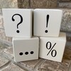 Handmade White Wood Blocks Set of 2 Blank Blocks Personalized Letter ...