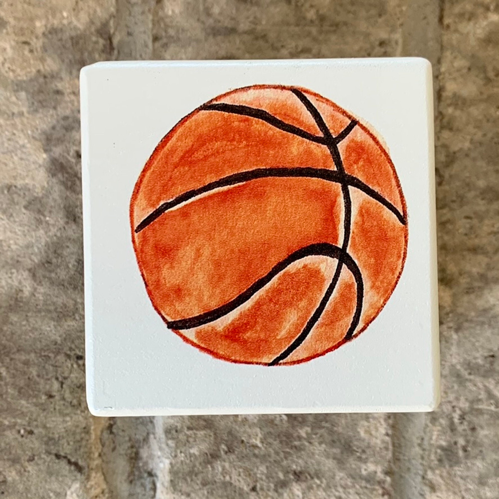 Handcrafted White Wood Sports Blocks – Set of 2 | Sports-themed Décor ...