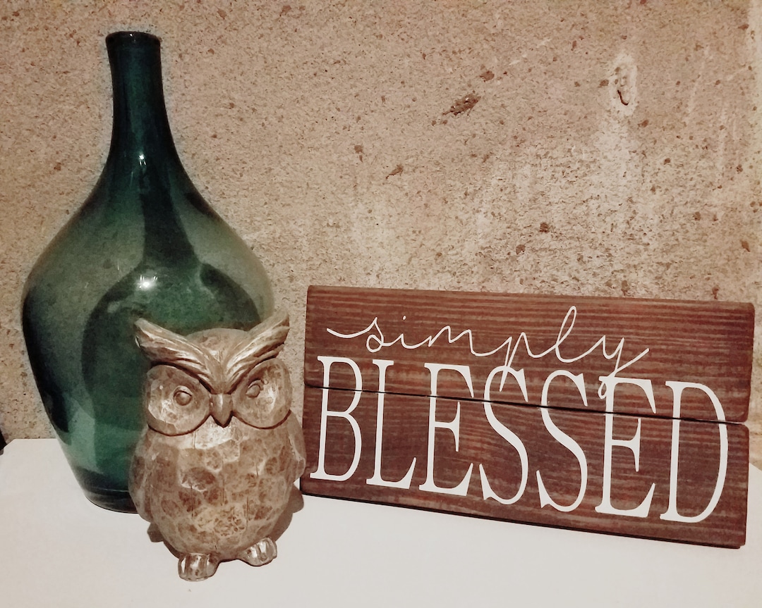 Simply Blessed Sign - Etsy