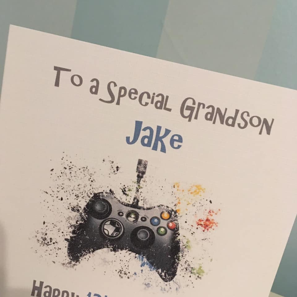 Personalised Game Controller Birthday Card Boys Any Relation - Etsy UK