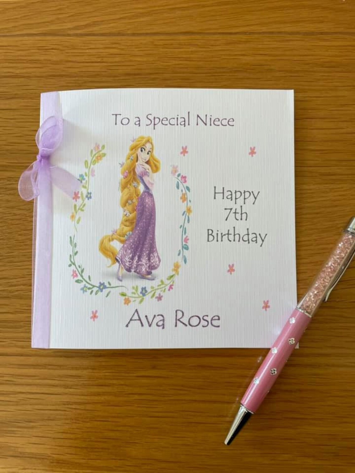 Rapunzel Birthday Card -daughter-granddaughter-sister-cousin-niece ...
