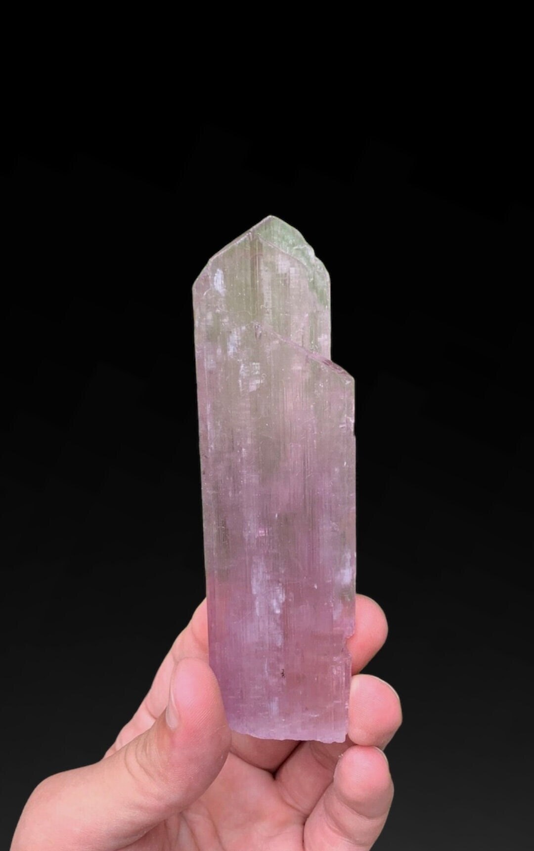 Pink / Purple Spodumene Var AKA Kunzite Crystal With an Insane C-axis ...