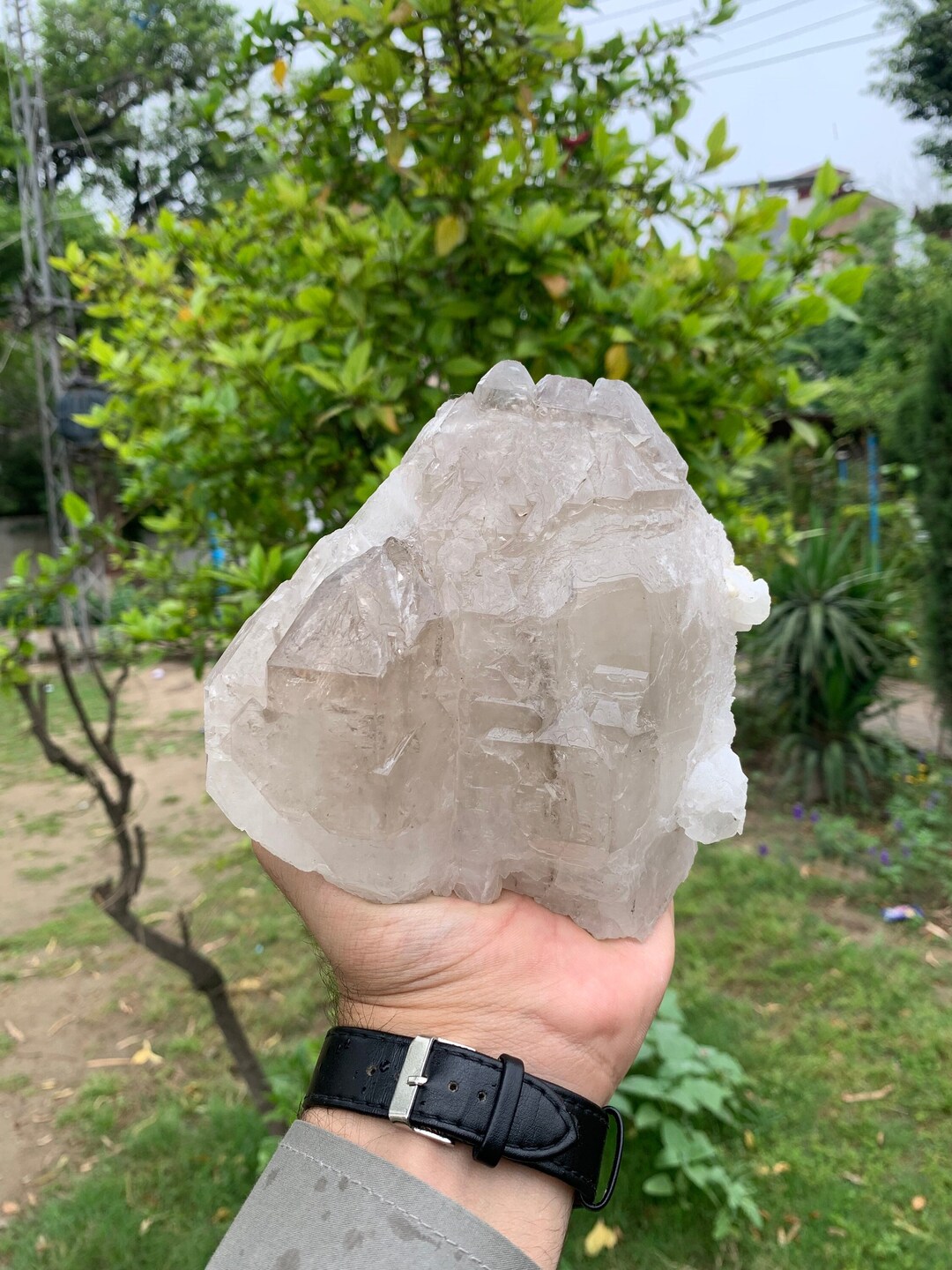 Smokey Elestial Smokey Skeletal Bundle Quartz Crystal Specimen From ...