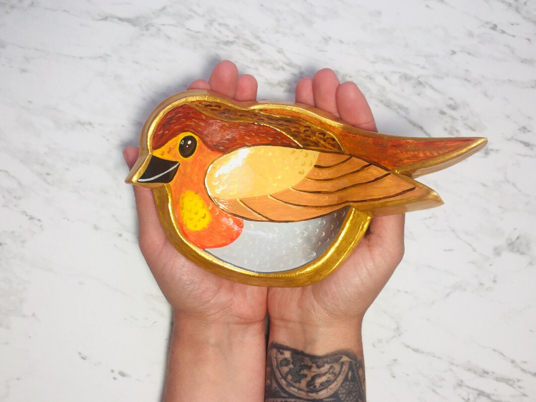 Robin Trinket Dish, Robin Jewellery Dish, Handmade Ring Dish ...