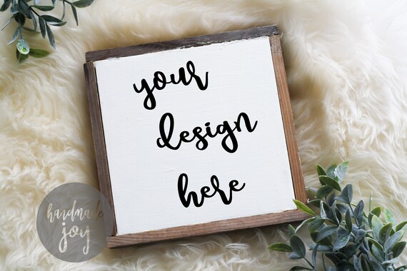 Square sign mock up | Etsy