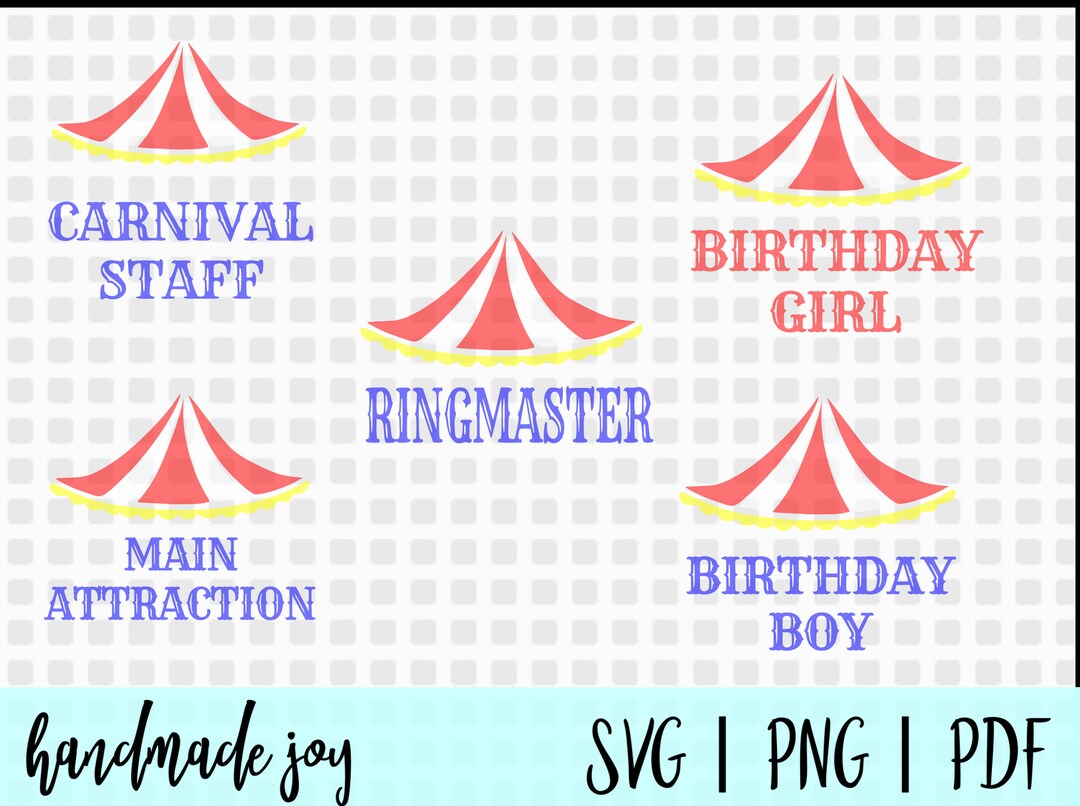 Circus Svg Bundle, Ringmaster Svg, Circus Svg, Circus Party Svg, Circus ...