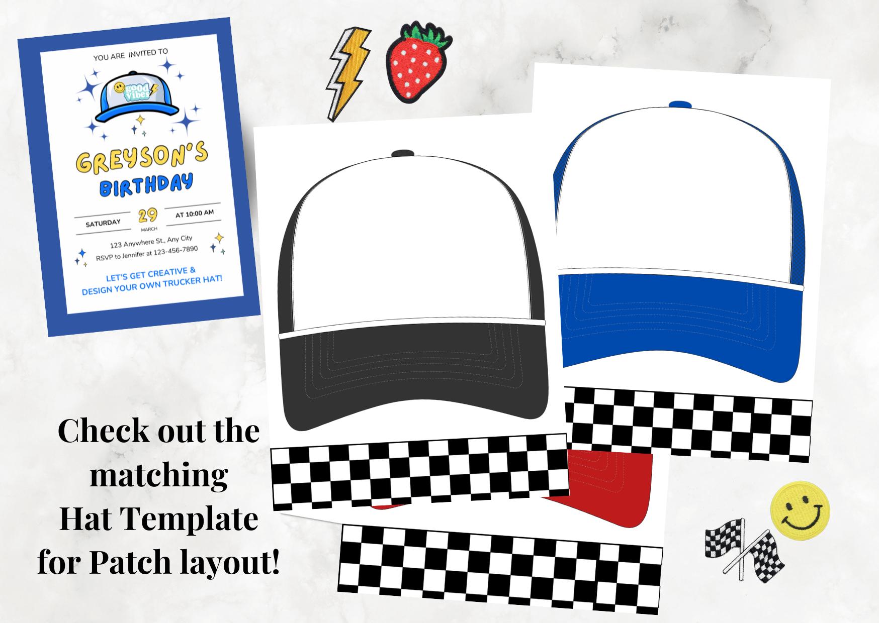 Printable Trucker Hat Bar Sign: Customizable Party Decor (digital ...